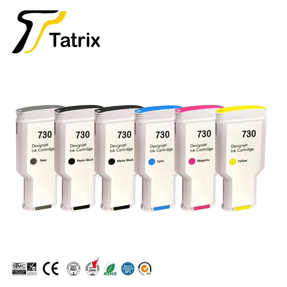 Tatrix For 730 Hp730 Compatible Ink Cartridge Full With Ink For Hp ...
