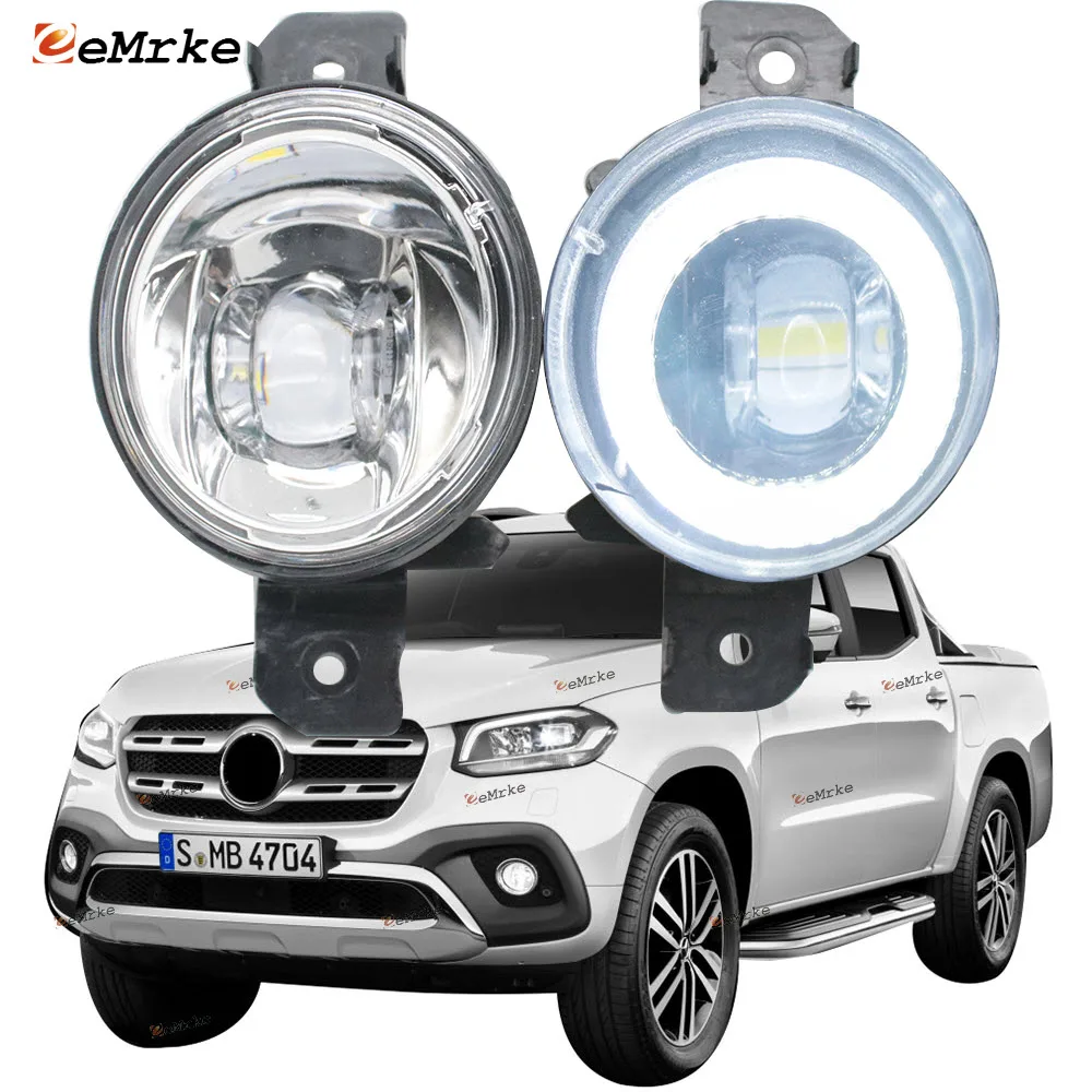 Pair 2in1 LED Angel Eye Daytime Running Lights for Mercedes Benz X ...