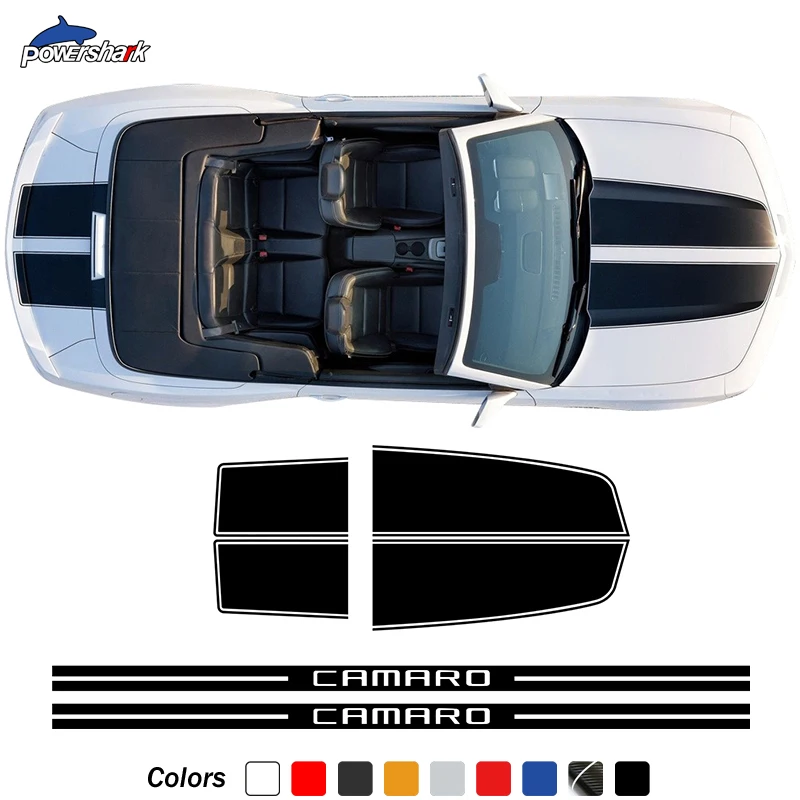 Side Stripes Skirt Sticker Car Hood Body Kit Decal For Chevrolet Camaro ...