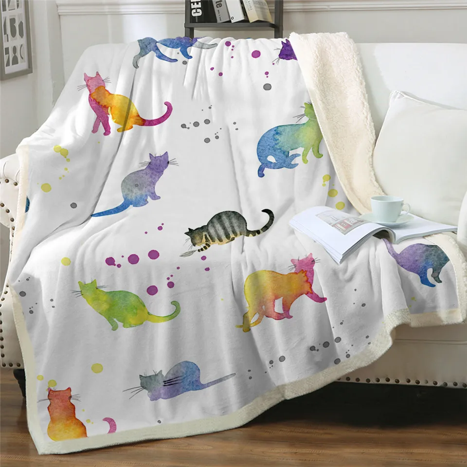 Various Cat Design Throw Blankets FREE Ship USA The Great Cat Store
