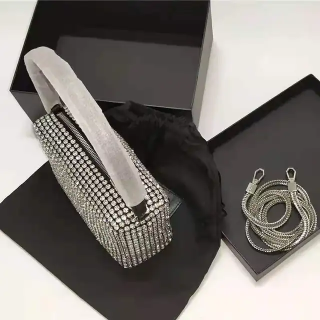 2021 Rhinestone Bag Biling Flashing Diamond Full Mini Bags New Luxury ...