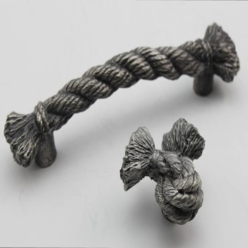 LCH Vintage European Style Rope Knob Creative String Handles Furniture ...