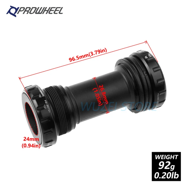 PROWHEEL PW-BB73 PW-BB68 Road MTB Mountain Bicycle Bottom Brackets 24MM BB 68/73mm Bike Bottom ...