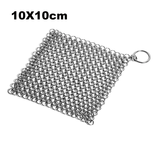 Cast Iron Cleaner Kitchen Rust Pot Pans Cleaning Scrubber Steel Rust ...