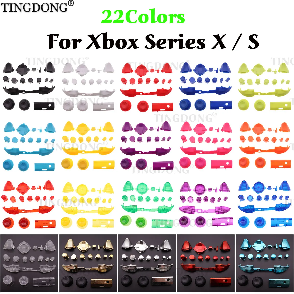 22Colors-For-Xbox-Series-X-S-Controller-buttons-kit-L-R-LB-RB-Bumper ...