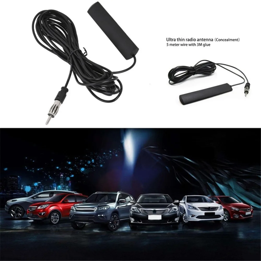 DJSona Car Aerial Hidden Antenna FM Radio Amplified Super Slim Antenna ...