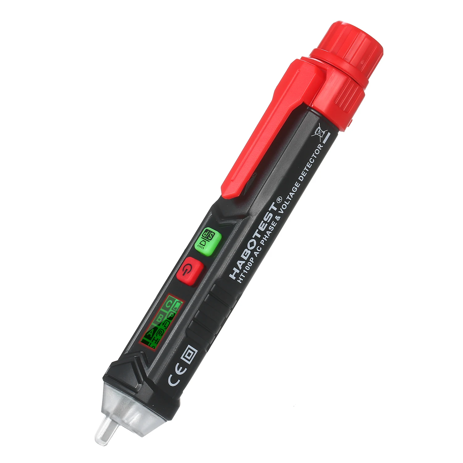 HABOTEST-HT100P-Non-contact-Test-Pencil-LCD-Digital-Voltage-Tester-AC ...