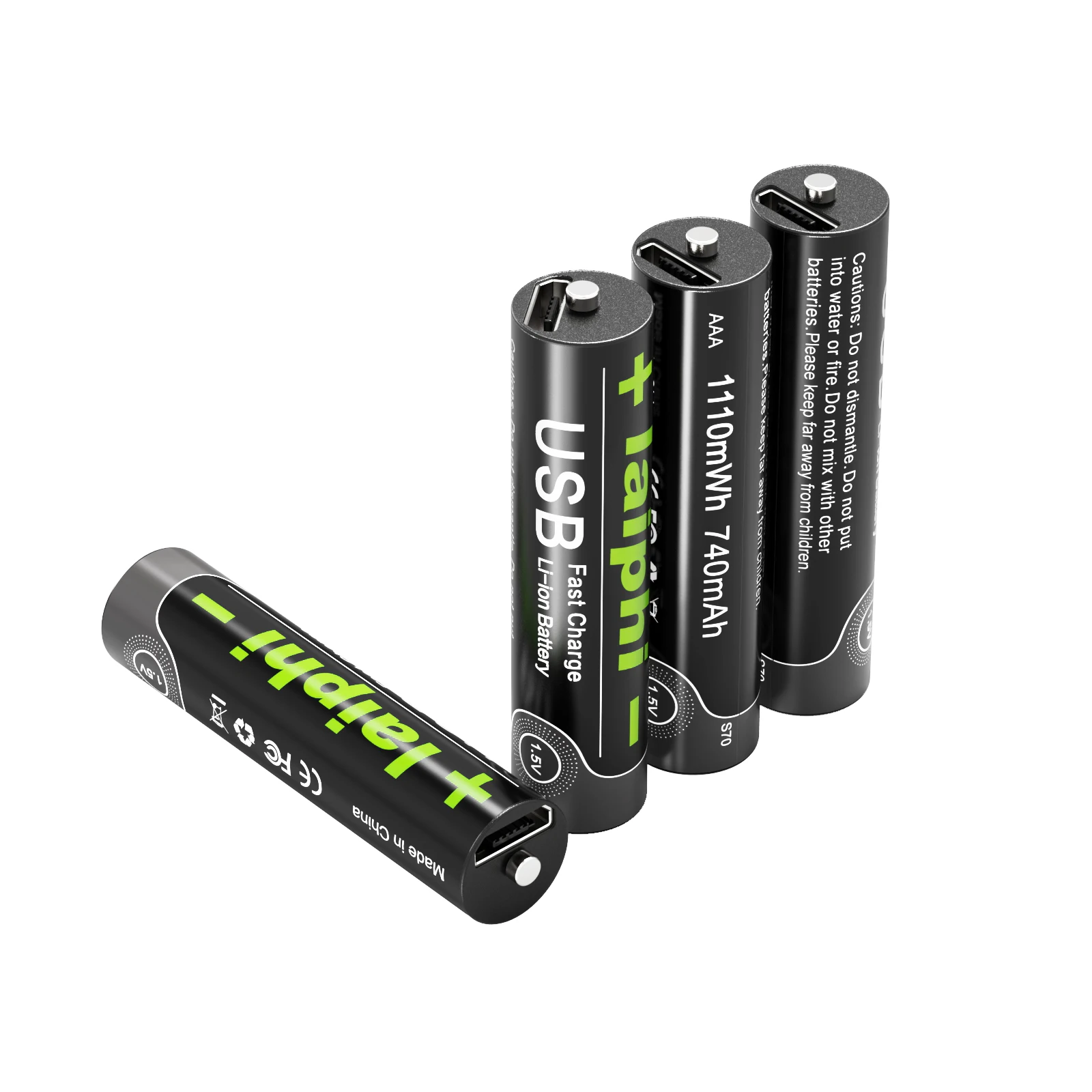 1.5v AAA Lithium Li ion 1110mWh Rechargeable Battery aaa Batteria 1.5v ...