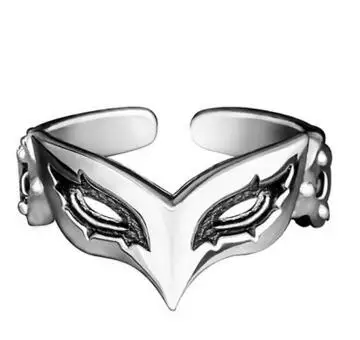 S925 Silver Anime Persona 5 P5 Rings Costume Joker Fox Skull Panther ...