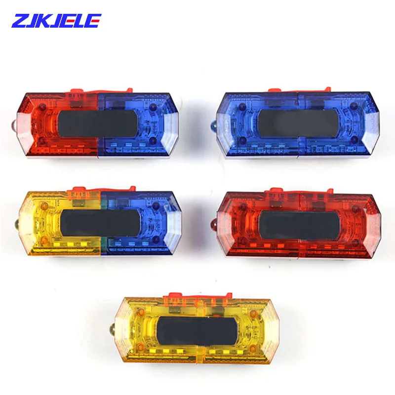LED-Red-Blue-Multifunction-Clip-Waterproof-Strobe-Flashing-Warning ...