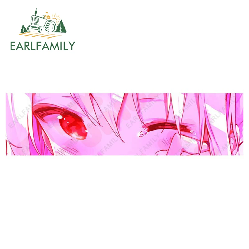 EARLFAMILY 15cm x 4cm Kawaii Anime Eyes Wink Slap Car Sticker Vinyl ...
