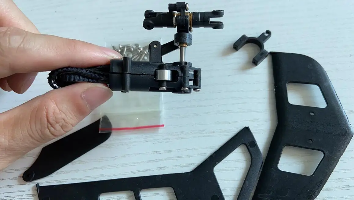 RC-450-part-Flybar-fiber-tail-Assembly-blades-Vertical-horizontal-For ...