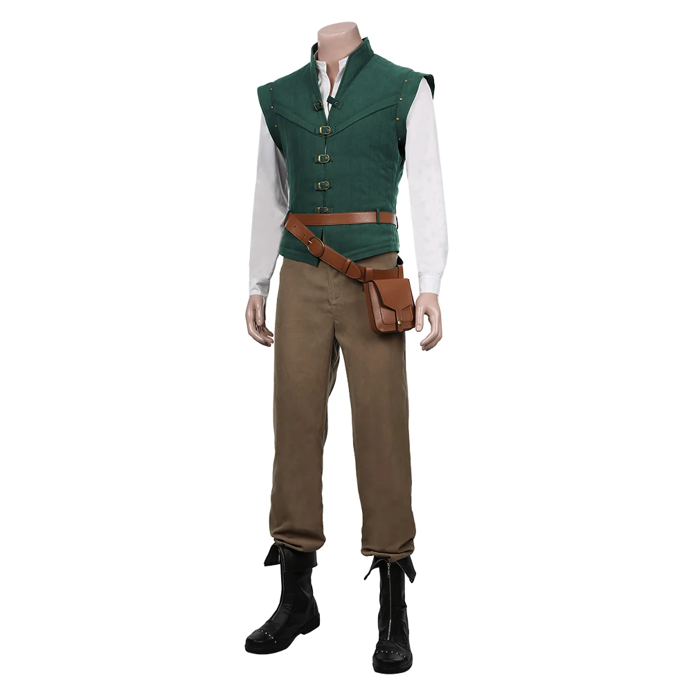 Movie Tangled Flynn Rider Shirt Cosplay Costume For Men - AllCosplay.com
