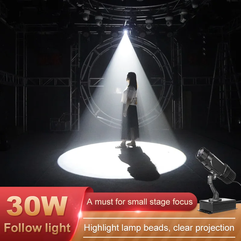 30w Led Follow Spot Light LED Lights Professional Profile DMX Follow ...