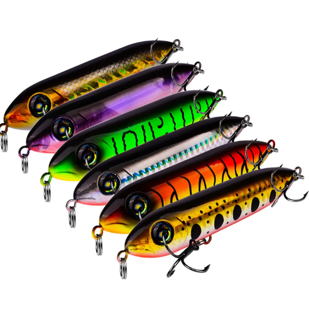 1PCS Hard Snake Head Pencil Fishing Lure 10.2cm 11.5g Long Shot ...