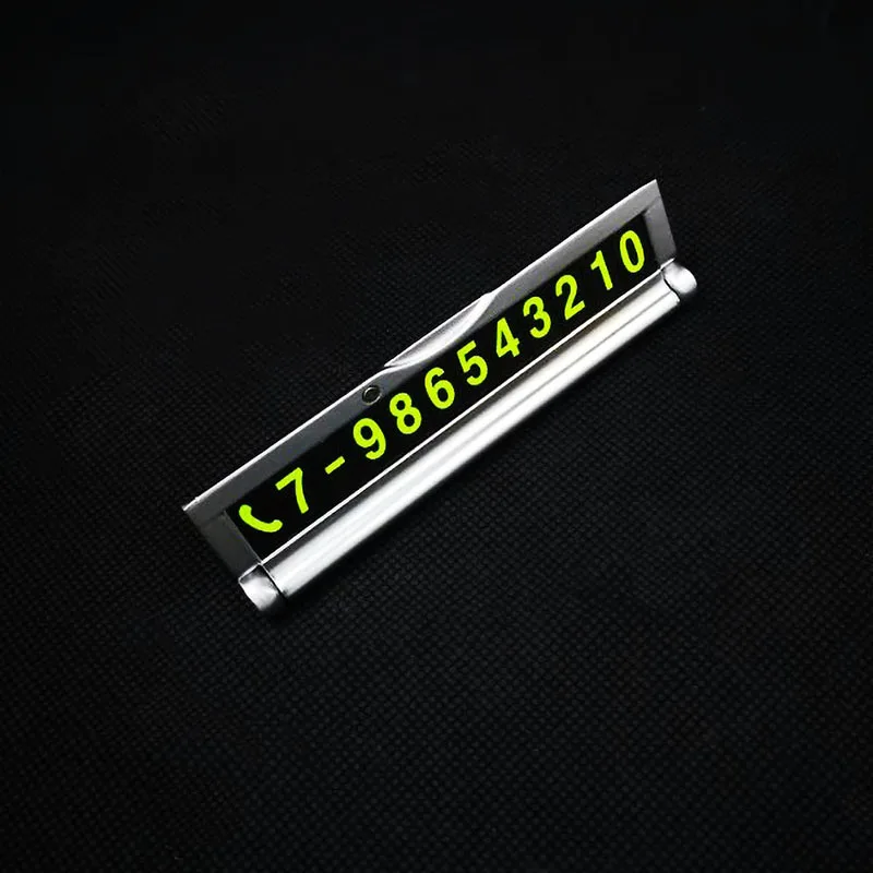 Double sided Temporary Car Parking Phone Number Sign Card Stop Board ...