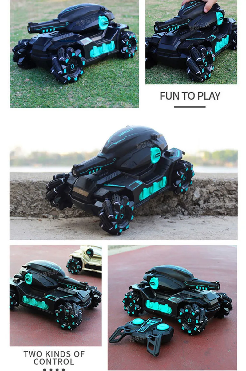 Tank télécommandé avec projectiles – Little Spencer