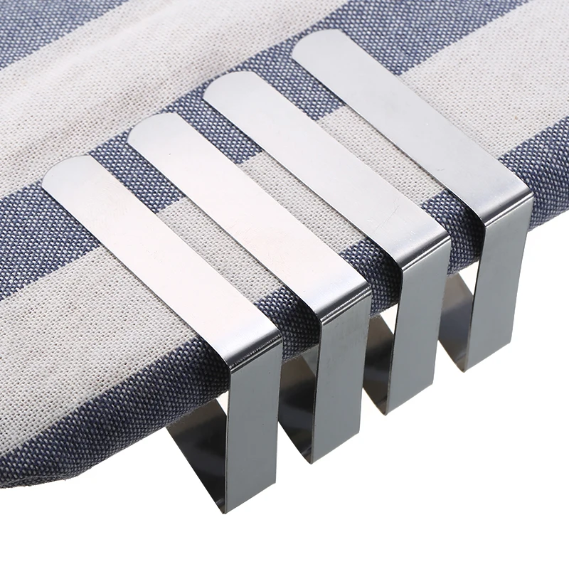 Sliver-Stainless-Triangle-Desk-Cloth-Clips-Tablecloth-Fixing-Clips ...