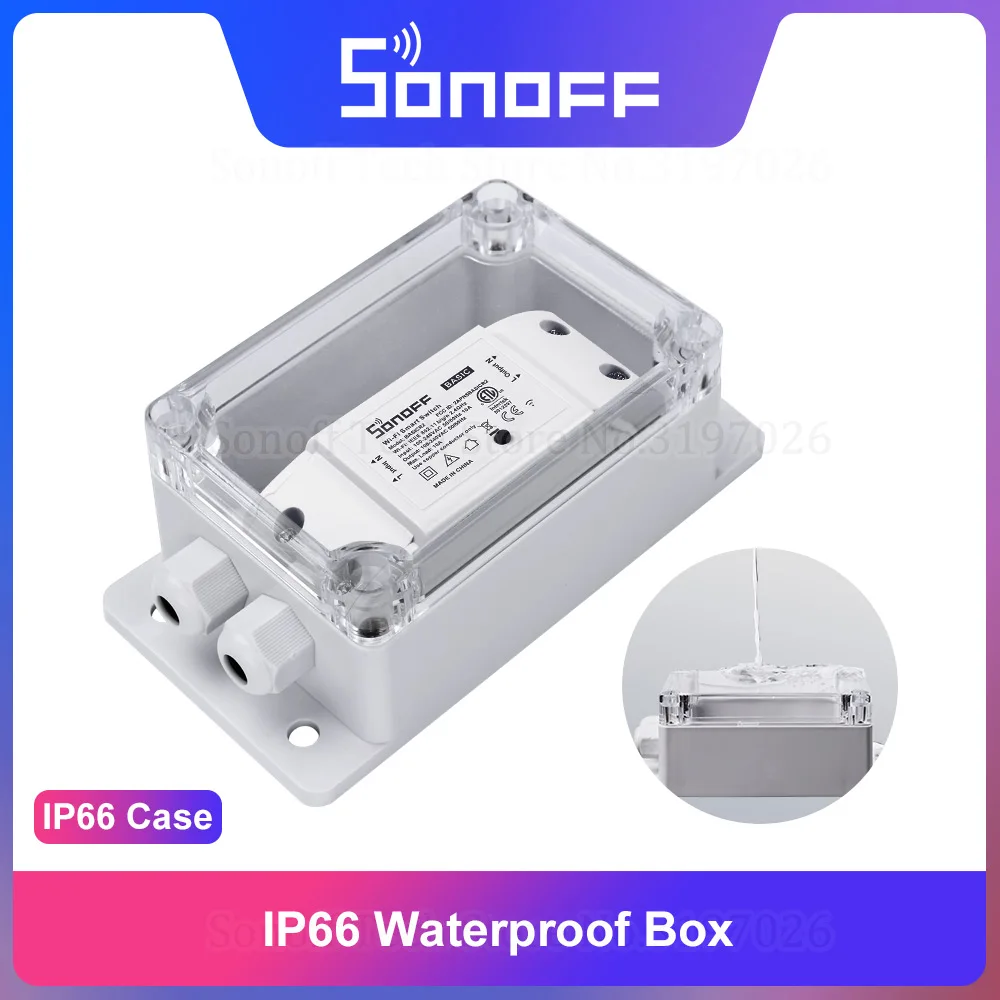 Sonoff IP66 Waterproof Junction Box Waterproof Case Water resistant ...