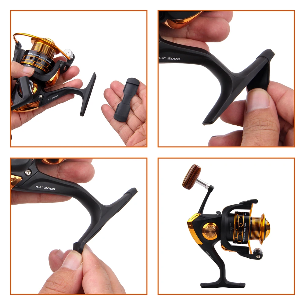 12pcs-2-44inch-Flexible-Fishing-Reel-Protection-Pad-Black-White-Rubber ...