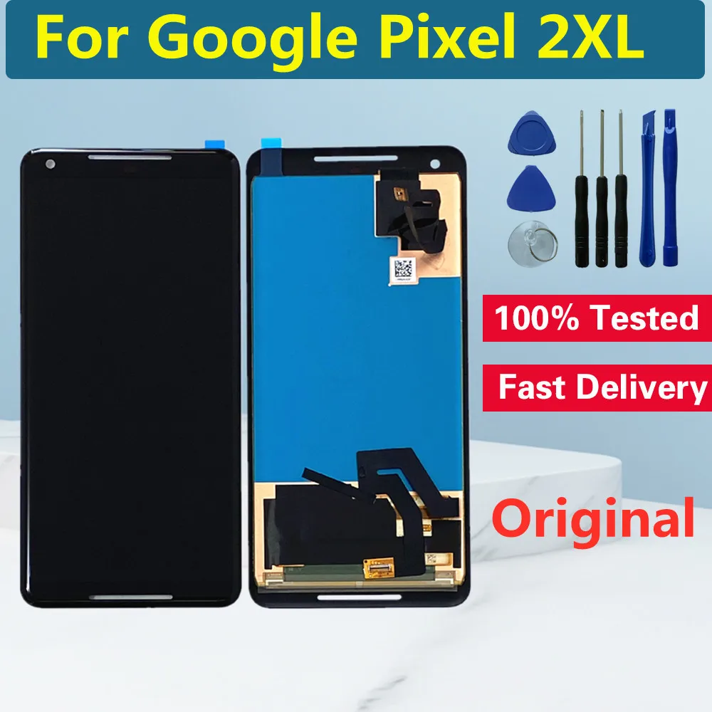 Pantalla AMOLED Original de 6,0 "para Google Pixel 2 XL, pantalla LCD ...