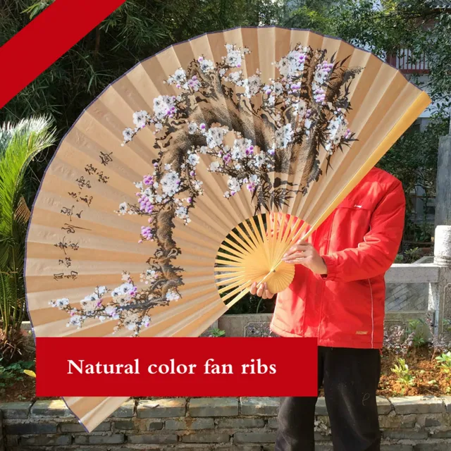 Wall Mount Decorative Paper Fan Large Classical Fan Retro Oversized ...