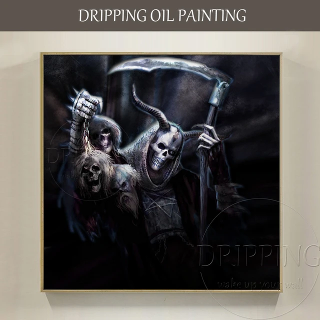 Grim Reaper Oil Painting