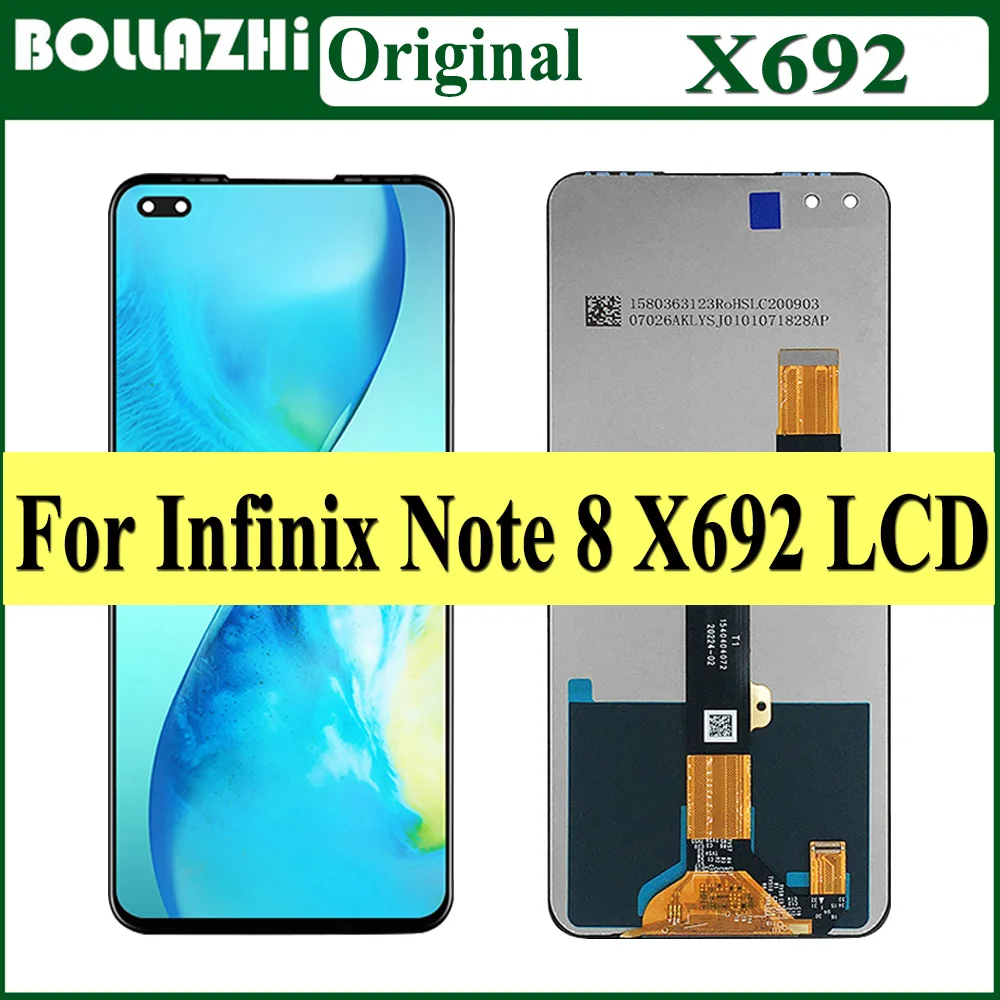 New Original 100% Tested LCD Display Replacement For Infinix Note 8 ...