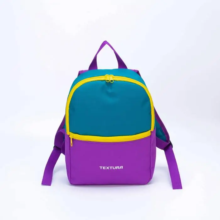 Children-s-backpack-zipper-section-purple-blue-backpack-children-s ...