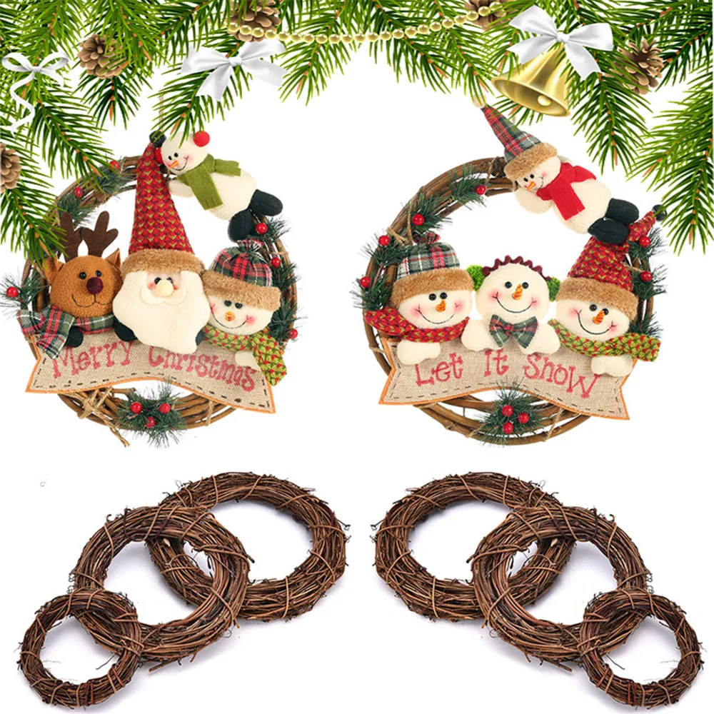Coronas navideñas para el hogar, decoración de Navidad para fiesta de ...