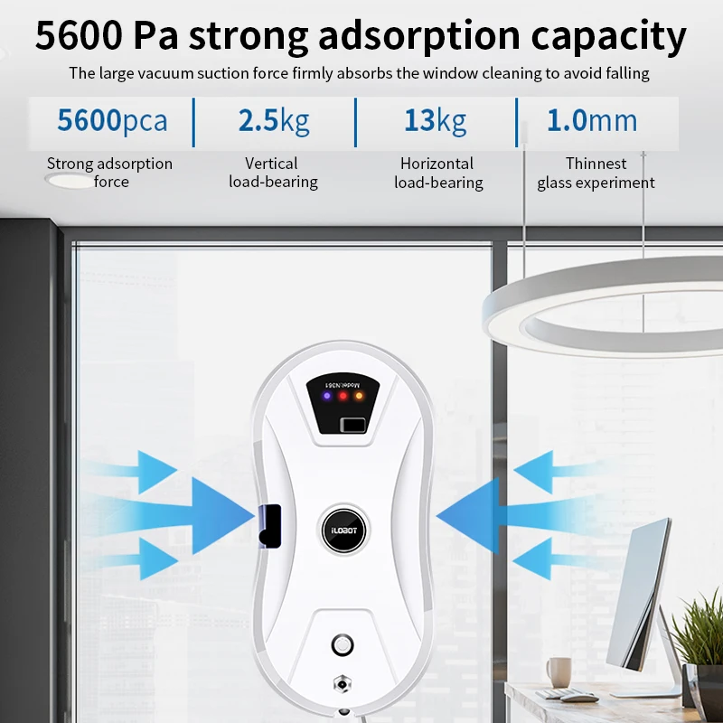 Automatic Window Cleaning Robot High Suction Electric Window Cleaner ...