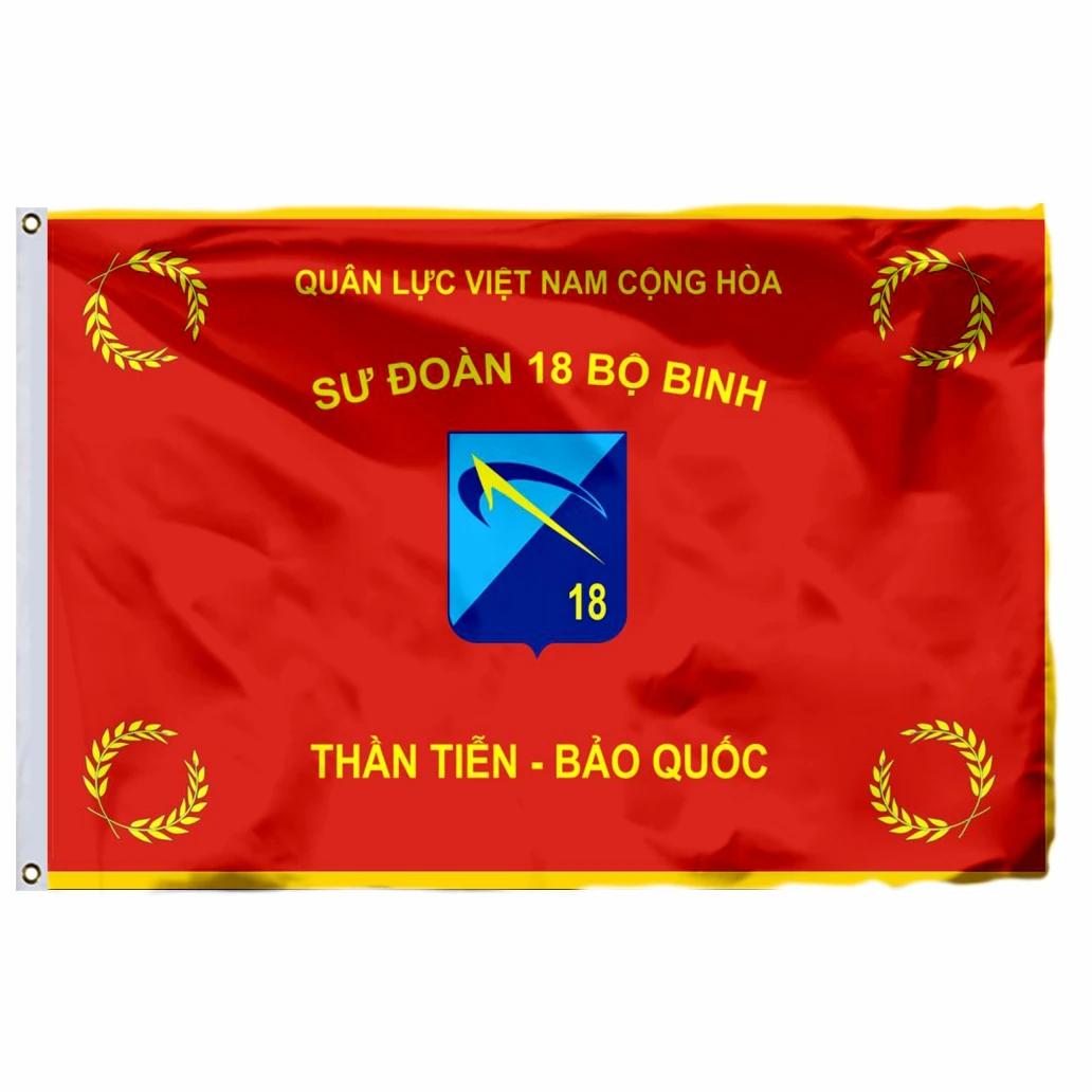 South Vietnam Arvn 18th Division Flag 90x150cm 3x5ft 120g 100d ...