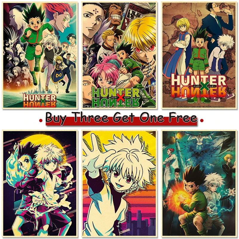 Dekorasi-Poster-Anime-Hunter-X-Hunte-untuk-Poster-Rumah-Stiker-Kafe ...