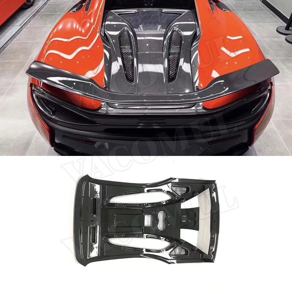 Dry Carbon Fiber Rear Roof Cover Boot Lid Tail Trunk Trim For McLaren ...