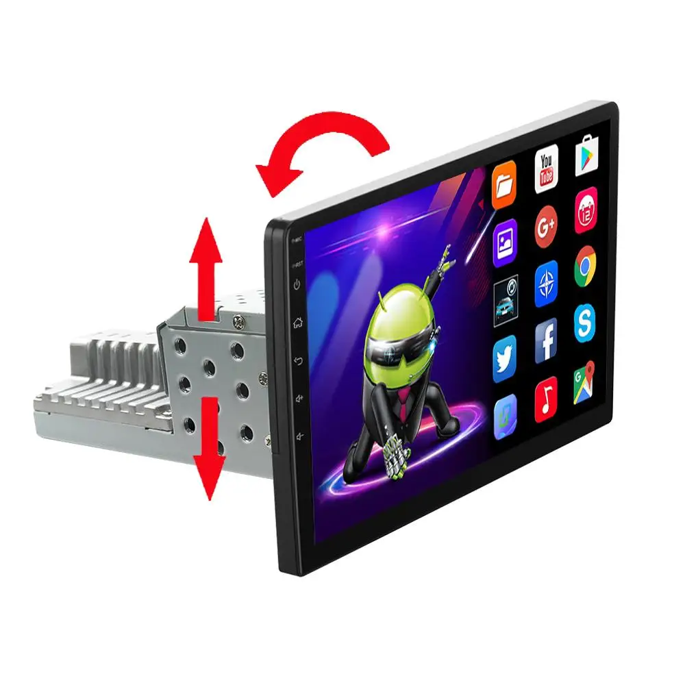 PEERCE 차량용 라디오 멀티미디어 플레이어, 폭스바겐, 닛산, 기아, 도요타, 스코다, 자동차 스테레오, 10 인치, GPS ...