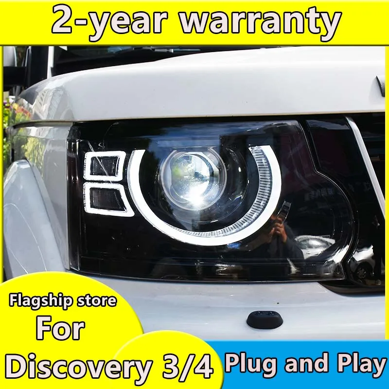 Head Lamp For Discovery 3 4 Led Headlight 2010-2017 Headlights ...