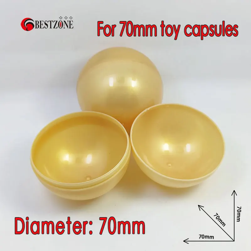 20Pcs/Lot 70MM Golden Pink Red Black Colorful Big Plastic PP Empty ...