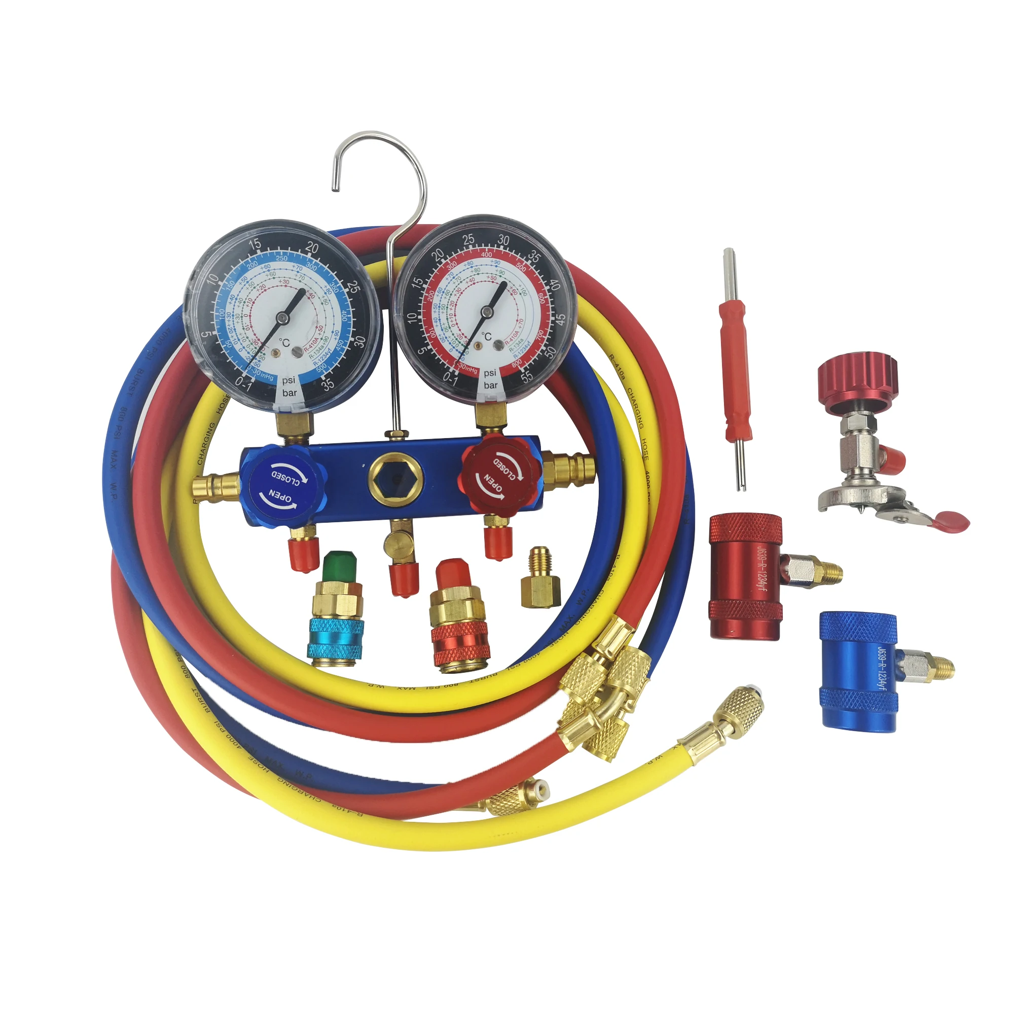 Set de manómetro de colector de aire acondicionado AC R410a R134a ...