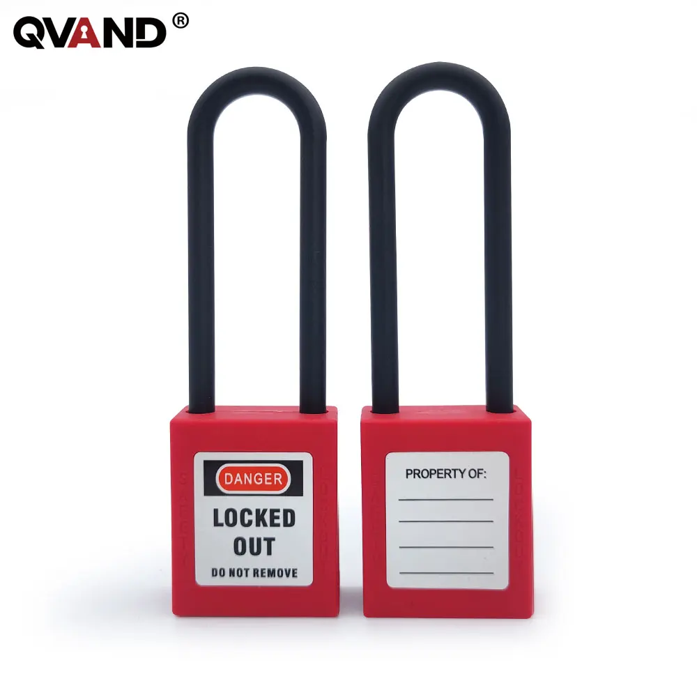 Generic Qvand 76mm Insulated Nylon Loto Safety Padlock With Master ...