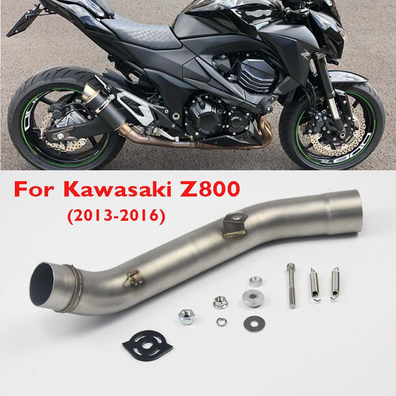 Slip On Z800 Motorcycle Exhaust Pipe Modified Connect Link Tube Middle ...