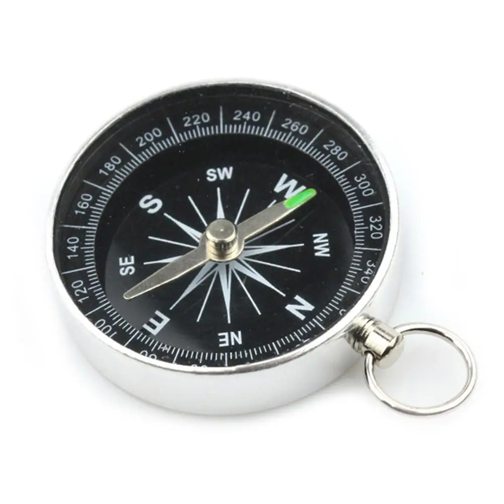 Mini Pocket Camping Travel Mini Compass Hiking Navigation Aluminum ...