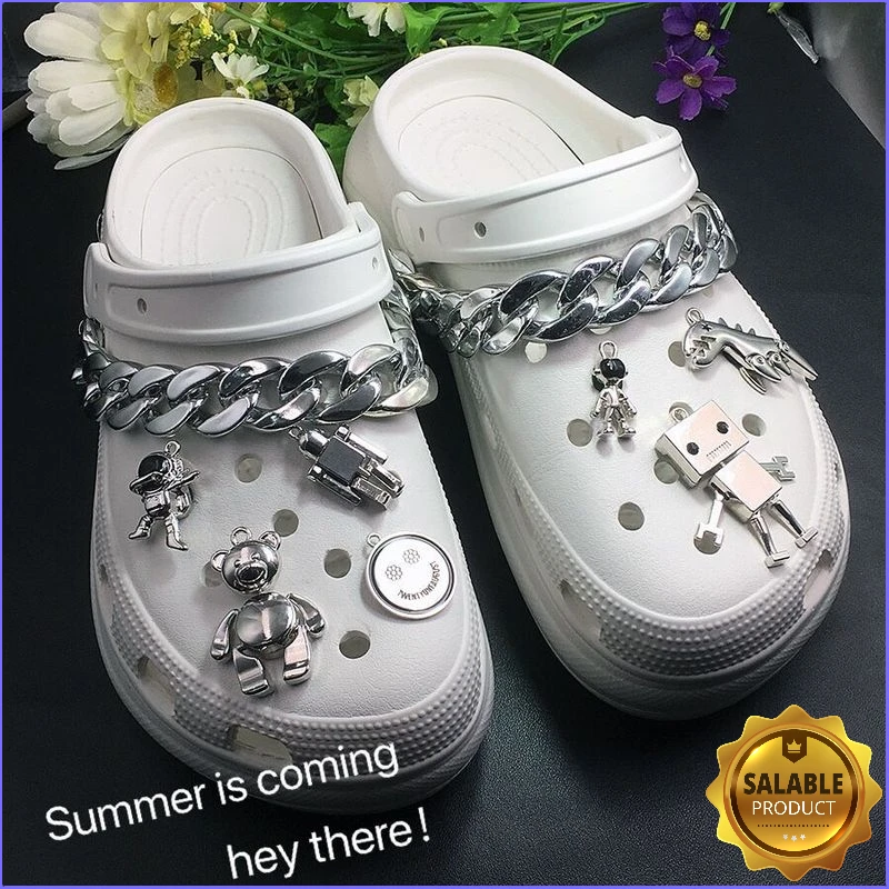 Metalen Robot Croc Charms Designer Diy Astronaut Schoenen Decaration ...