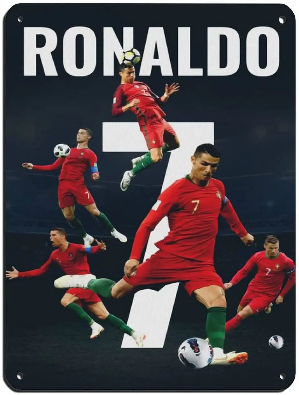 Soccer Player Cristiano Ronaldo Sport Star Poster 04 Tin Sign Vintage ...