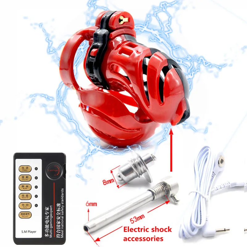 New-Resin-Small-Male-Chastity-Device-Penis-Lock-Cage-With-Shock ...