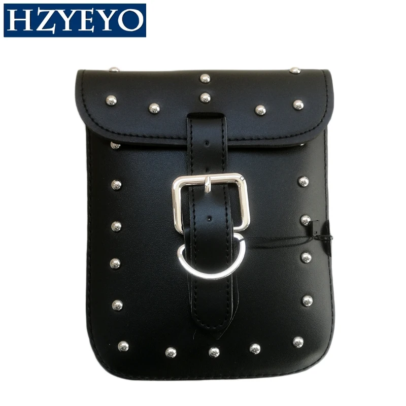 HZYEYO Black Prince's Car Motorcycle Cruiser Side Box Tool Bag Imitation leather&Saddle Bags ...