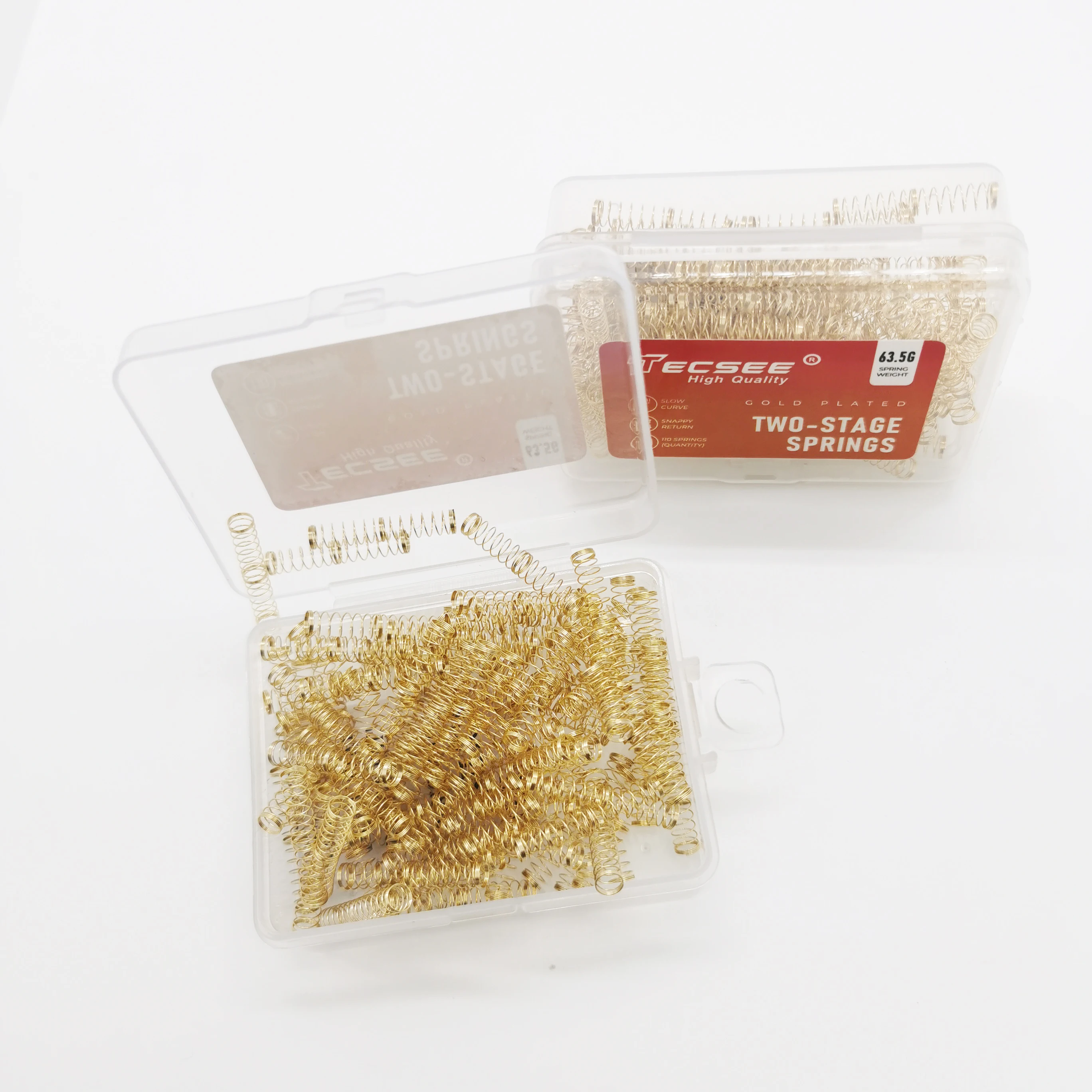 Tesee Double Gold plated Spring 110pcs 63.5g For Mechanical Keyboard ...