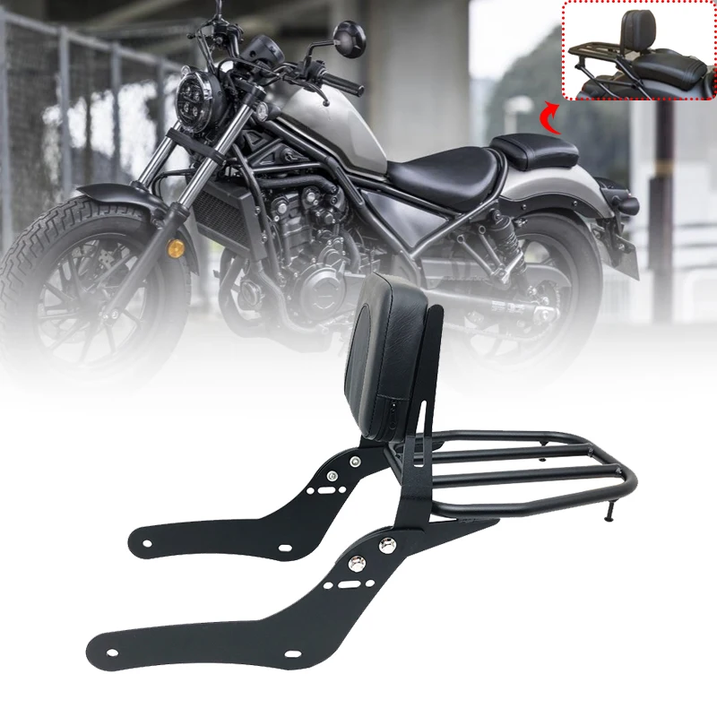Rear Seat Luggage Rack Fender Cargo Shelf Rear Passenger Bar Backrest ...