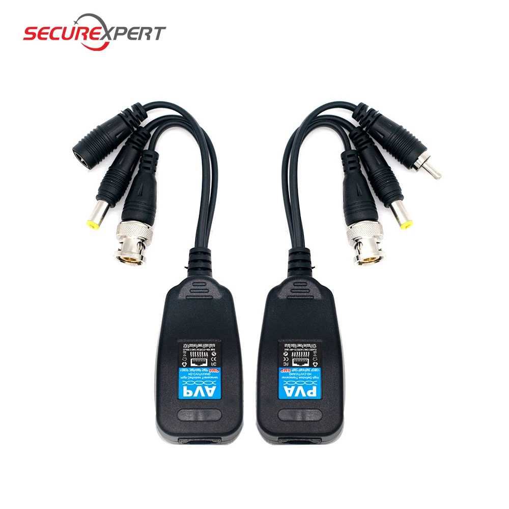 Free Ship CCTV Video hd 8MP balun connector balun transceiver rj45 ...