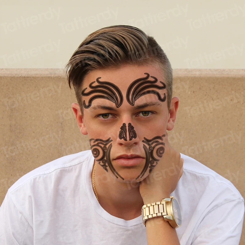Face Tattoos Designs For Men