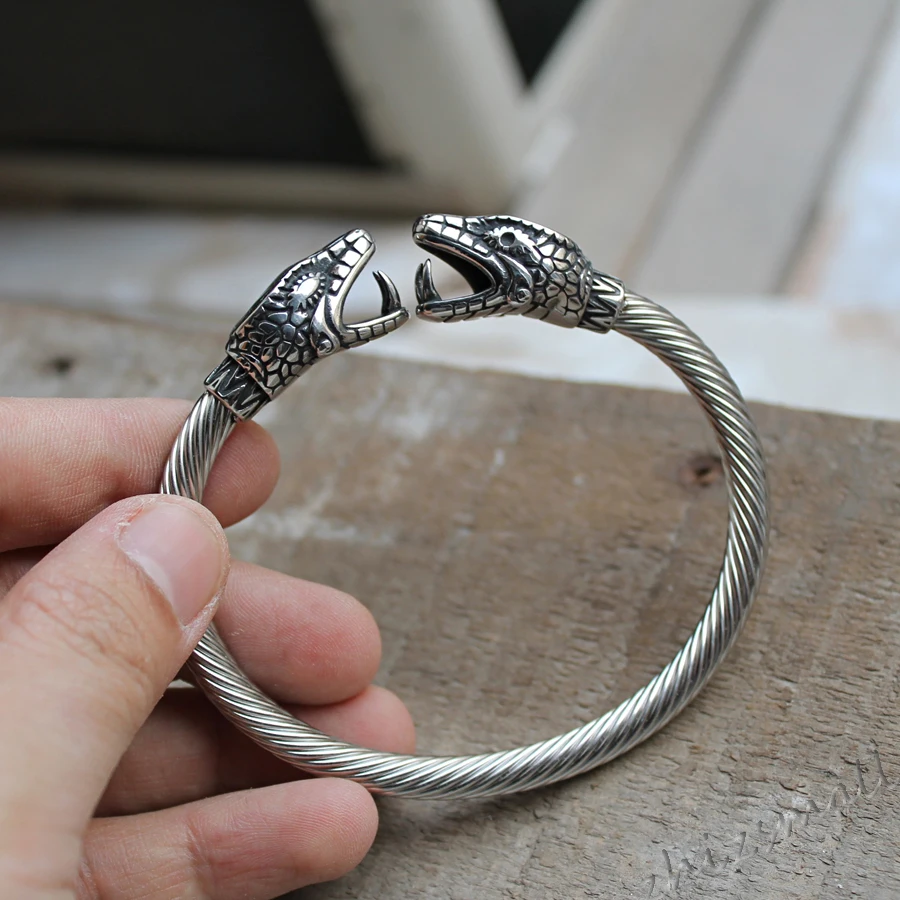 Silver Snake Bracelets For Men